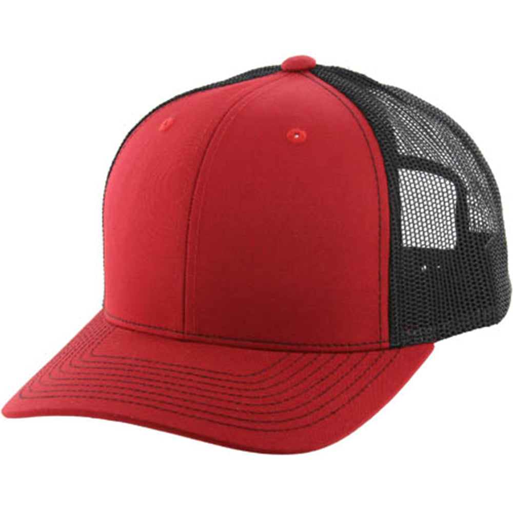 BLANK 6 PANEL MESH TRUCKER SNAPBACK BALL CAP